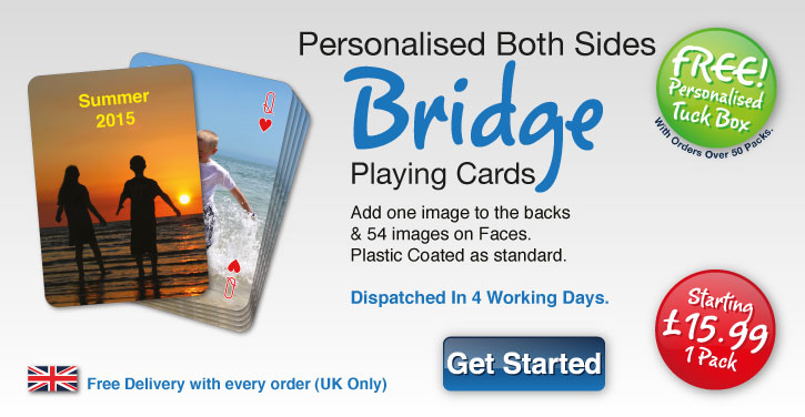 Personalised Playing Cards from £8.99 with Free UK Delivery